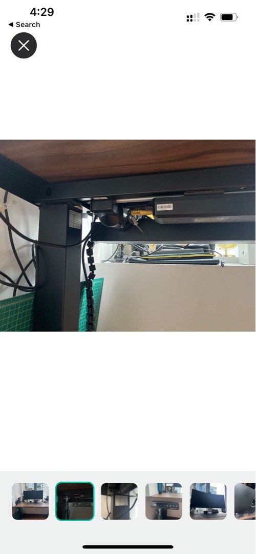 ergotune amp desk (walnut), Furniture & Home Living, Furniture, Tables ...