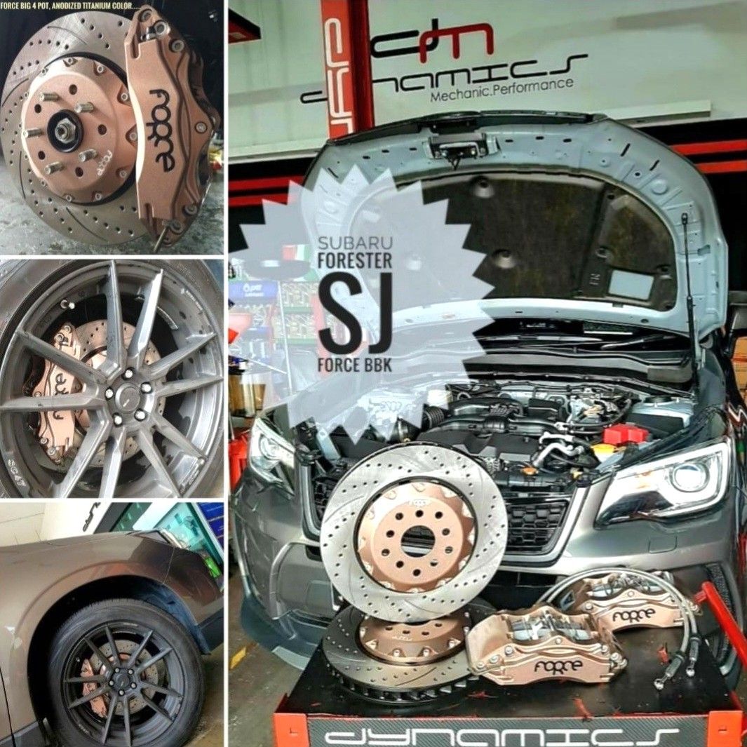 FORCE : Front Big 4 or 6 Pot Big Brake Kit (BBK) for Subaru, Car ...