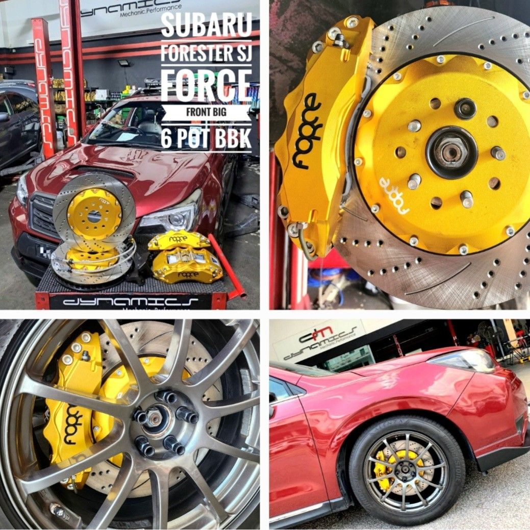FORCE : Front Big 4 or 6 Pot Big Brake Kit (BBK) for Subaru, Car ...