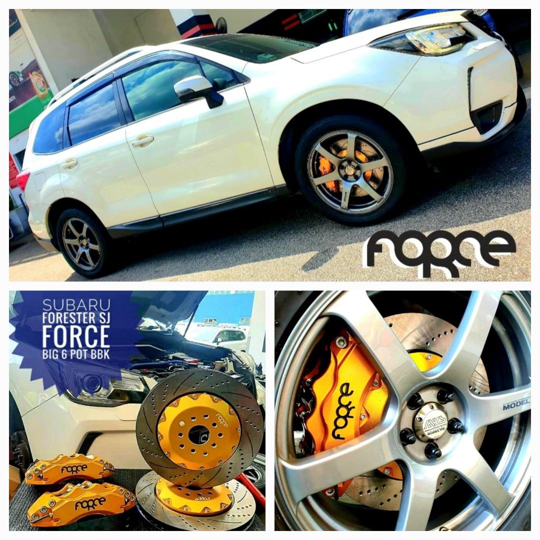 FORCE : Front Big 4 or 6 Pot Big Brake Kit (BBK) for Subaru, Car ...
