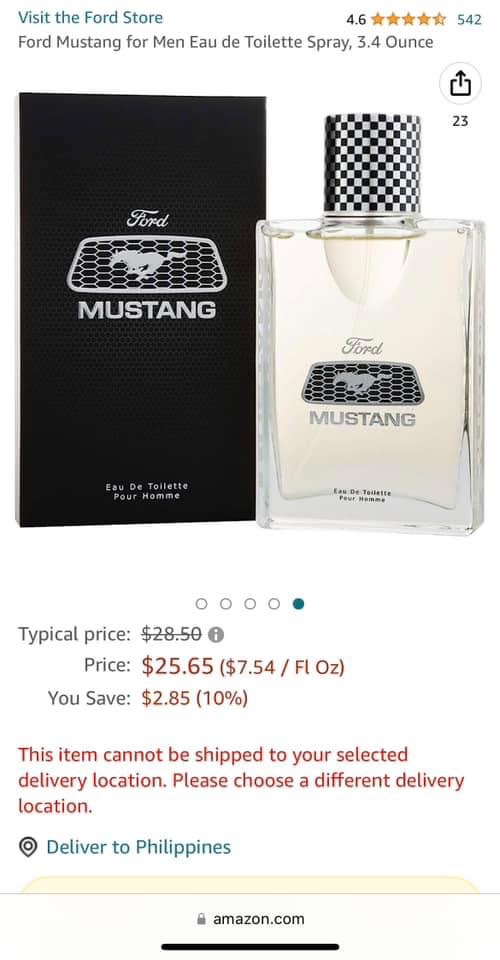 Ford Mustang Perfume, Beauty & Personal Care, Fragrance & Deodorants on ...