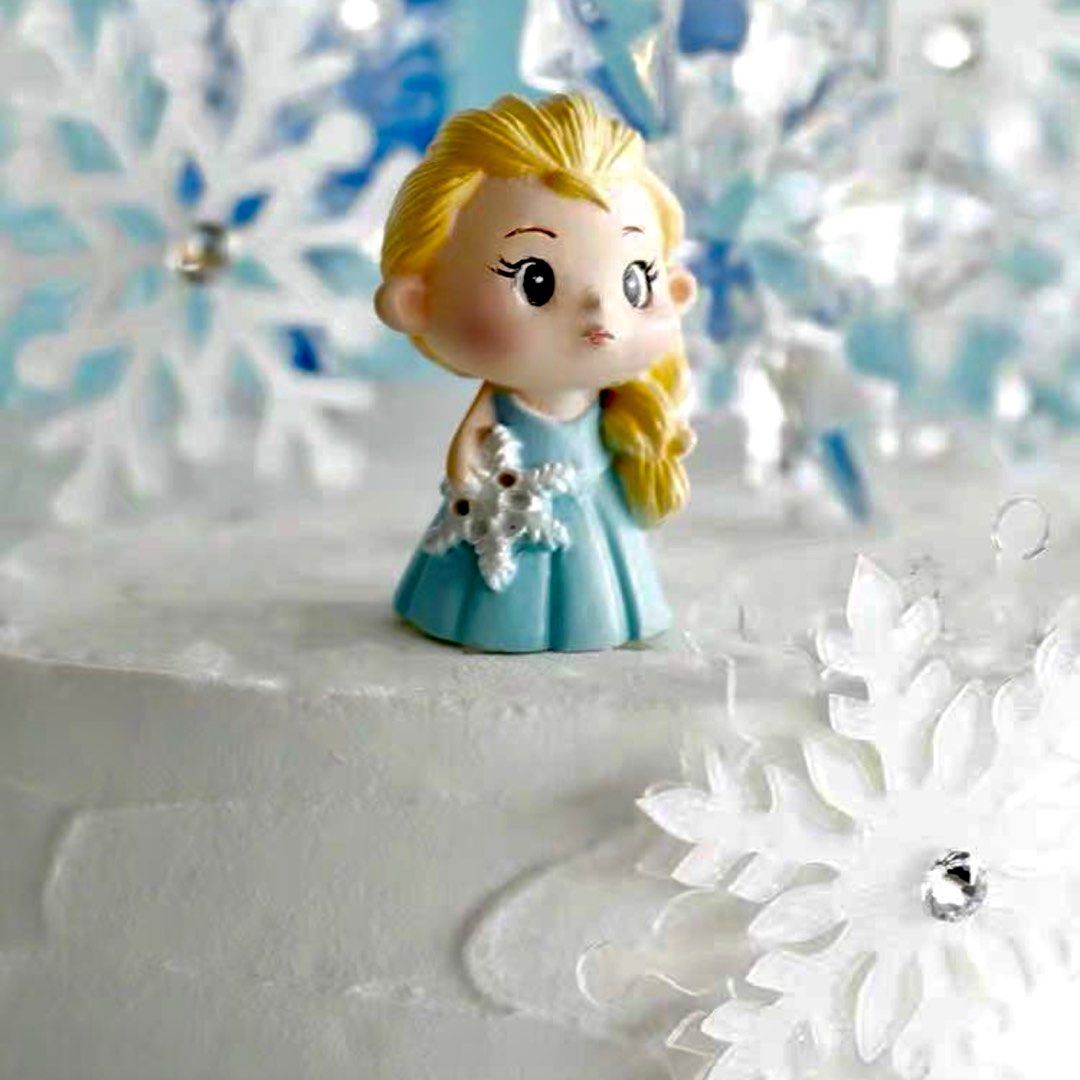 Frozen theme party supplies - Elsa clay Figurine / cake topper / DIY ...