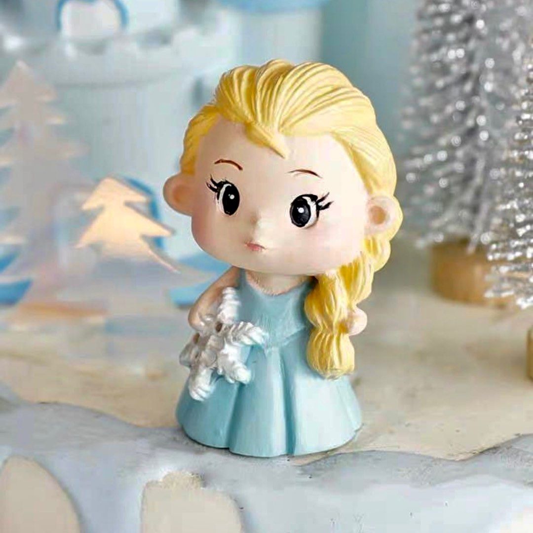 Frozen theme party supplies - Elsa clay Figurine / cake topper / DIY ...