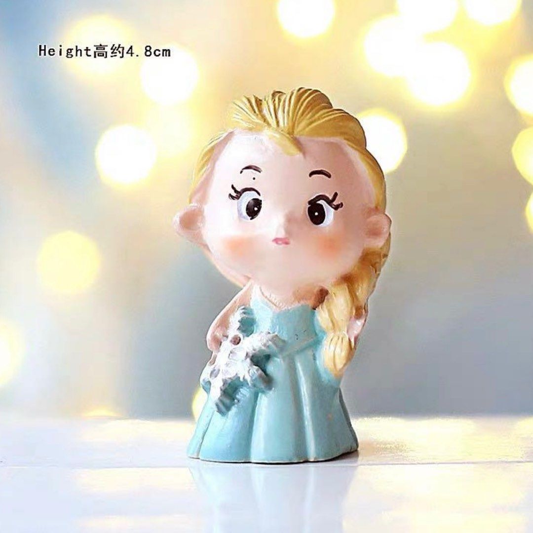 Frozen theme party supplies - Elsa clay Figurine / cake topper / DIY ...