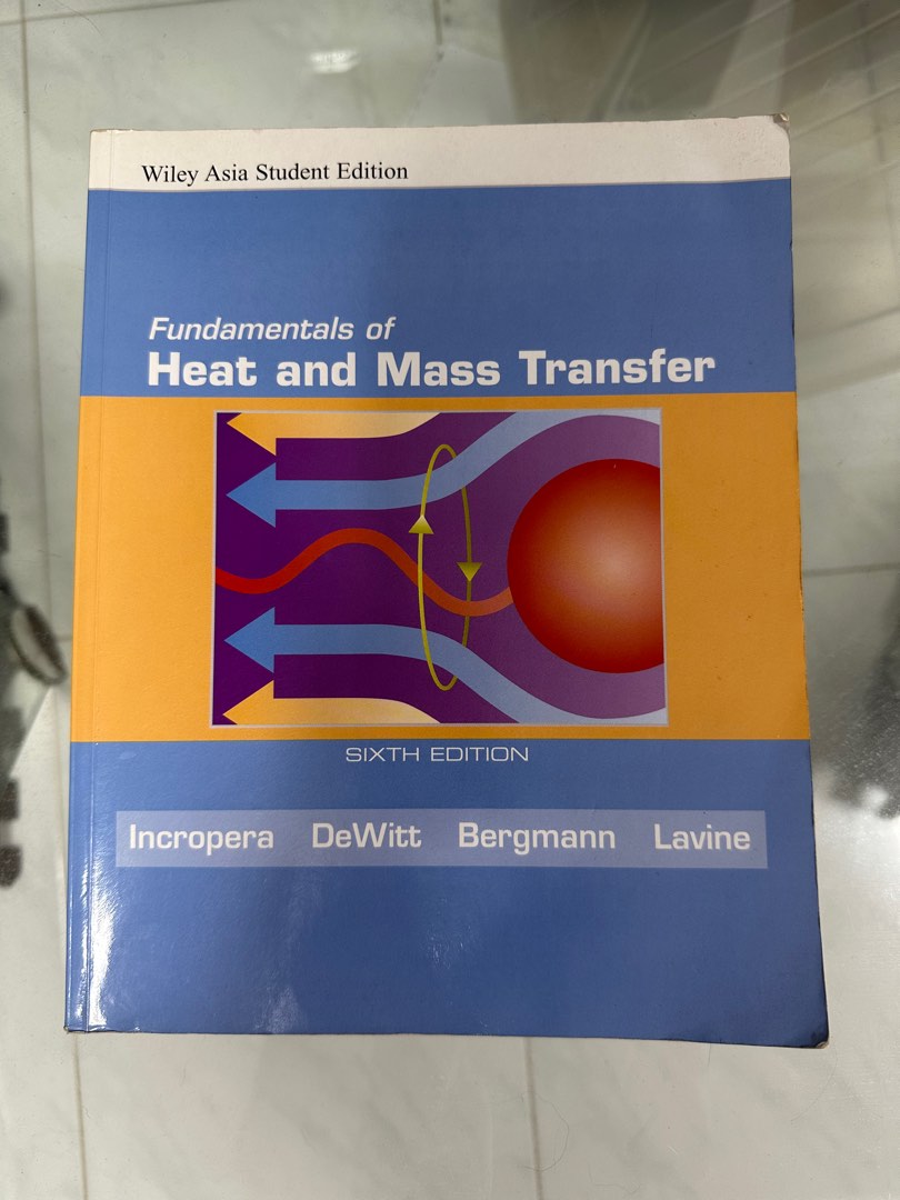 Fundamentals Of Heat And Mass Transfer Sixth Edition Hobbies And Toys Books And Magazines
