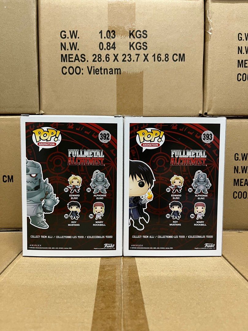 Funko Pop Fullmetal Alchemist Alphonse Eric Roy Mustang FMA, Hobbies ...