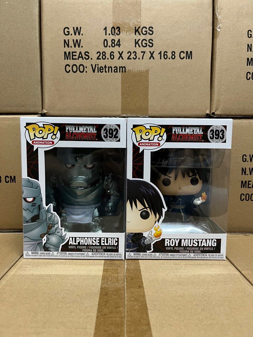 Funko Pop Fullmetal Alchemist Alphonse Eric Roy Mustang FMA, Hobbies ...