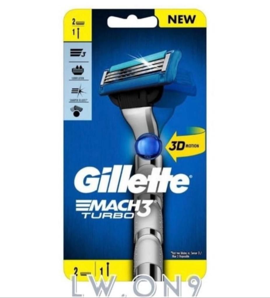 GILLETTE MATCH 3 TURBO RAZORS AVAILABLE 2TYPES AND CARTRIDGES AVAILABLE ...