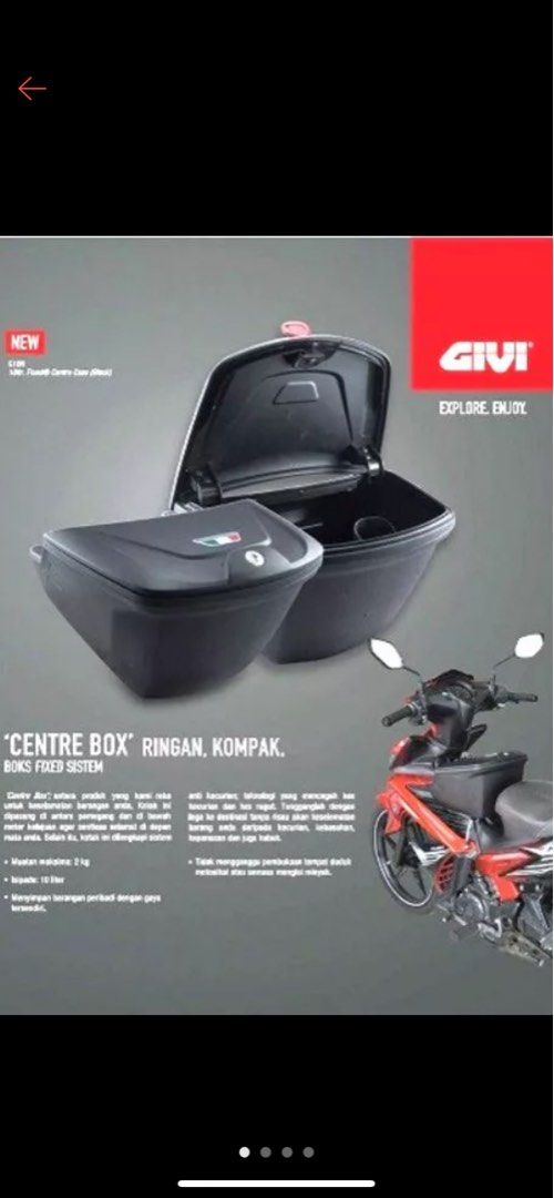 GIVI CENTRE BOX LC/Y15 Prelove, Motorbikes on Carousell