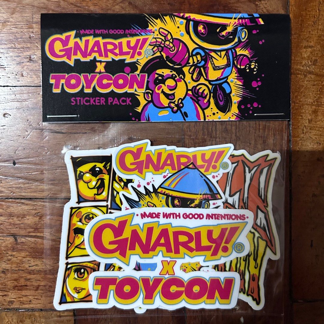 Gnarly! x ToyCon Sticker Pack, Hobbies & Toys, Memorabilia ...