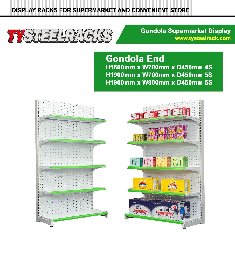 Gondola grocery racks perforated racks display high quality, Furniture ...