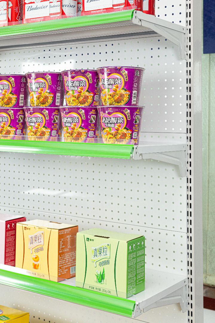 Gondola grocery racks perforated racks display high quality, Furniture ...