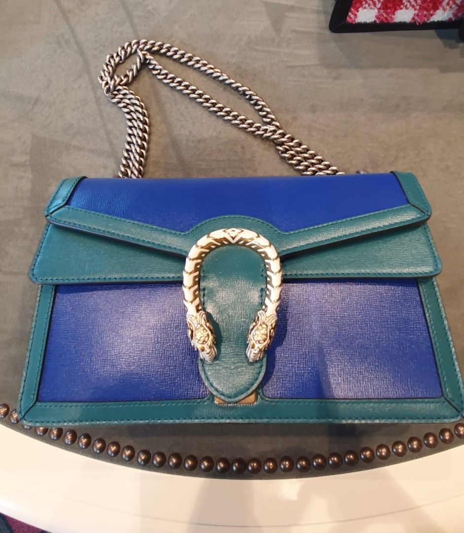 Gucci Dionysius Blue and Green, Luxury, Bags & Wallets on Carousell