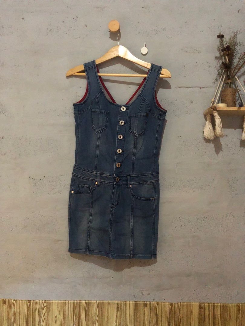 Guess overall jeans tebel, Bayi & Anak, Baju Anak Perempuan, 8 hingga ...