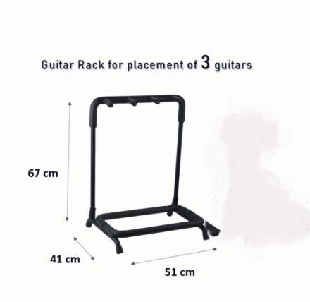 Guitar Stand For 3 Guitars Multi Guitar Rack Electric/Acoustic Guitars ...