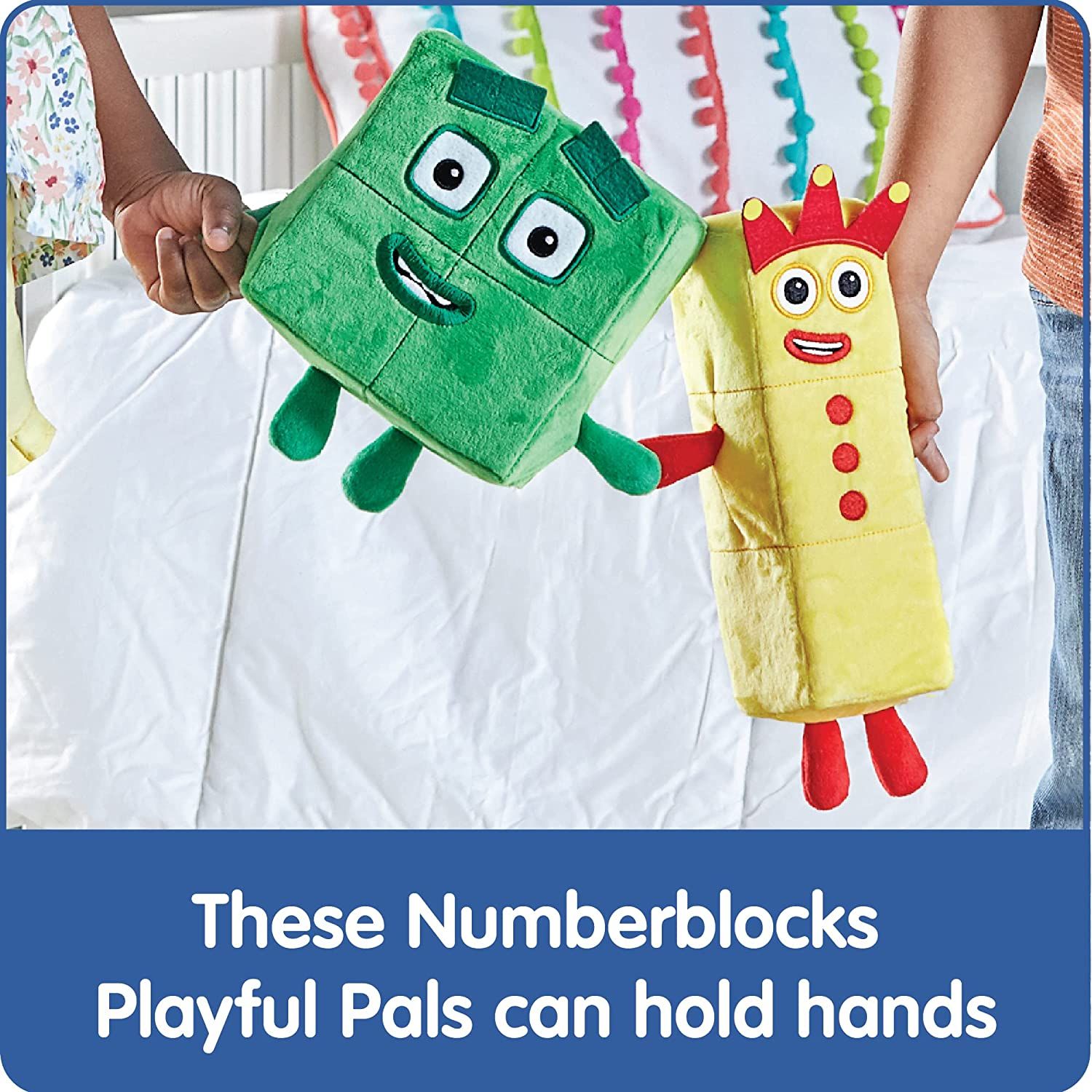 hand2mind Numberblocks Three and Four Playful Pals, Cartoon Plush Toys ...