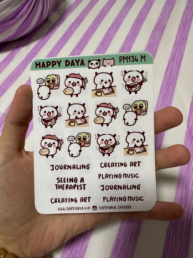 HAPPY DAYA STICKERS, Hobbies & Toys, Stationery & Craft, Other ...