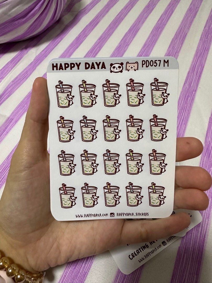 HAPPY DAYA STICKERS, Hobbies & Toys, Stationery & Craft, Other ...