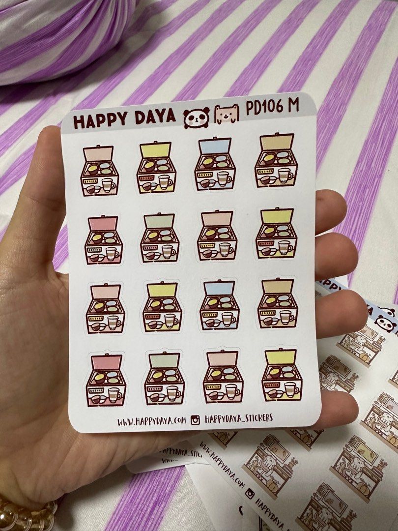 HAPPY DAYA STICKERS, Hobbies & Toys, Stationery & Craft, Other ...