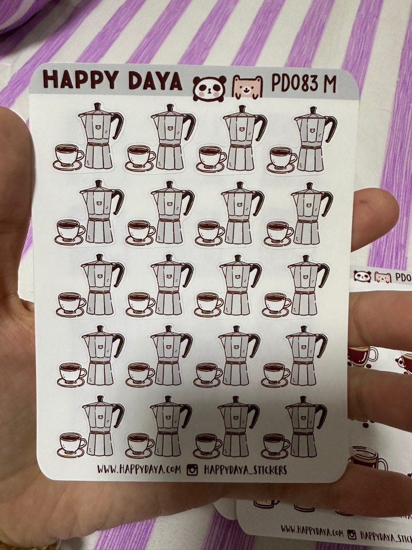 HAPPY DAYA STICKERS, Hobbies & Toys, Stationery & Craft, Other ...
