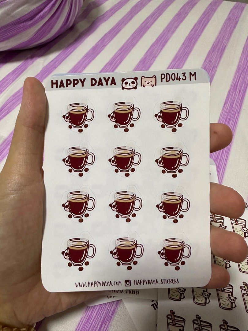 HAPPY DAYA STICKERS, Hobbies & Toys, Stationery & Craft, Other ...