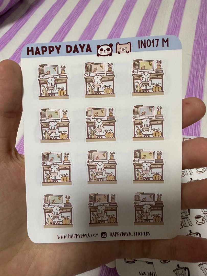 HAPPY DAYA STICKERS, Hobbies & Toys, Stationery & Craft, Other ...