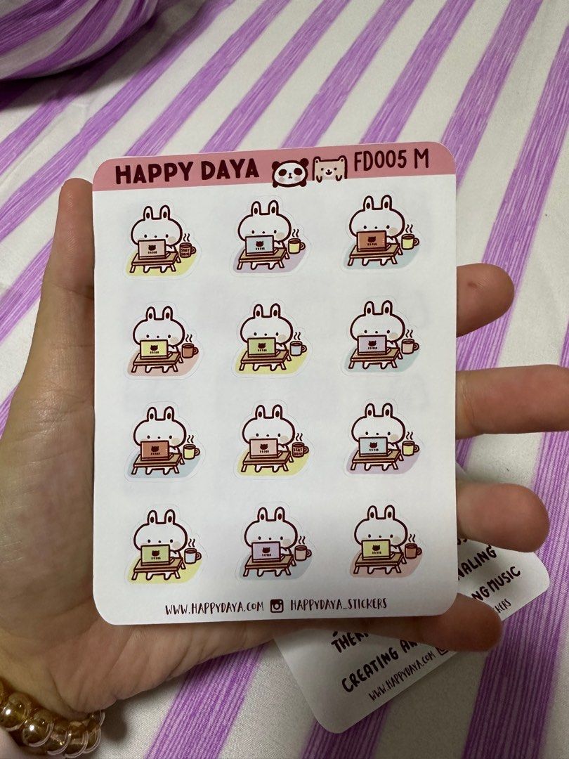 HAPPY DAYA STICKERS, Hobbies & Toys, Stationery & Craft, Other ...