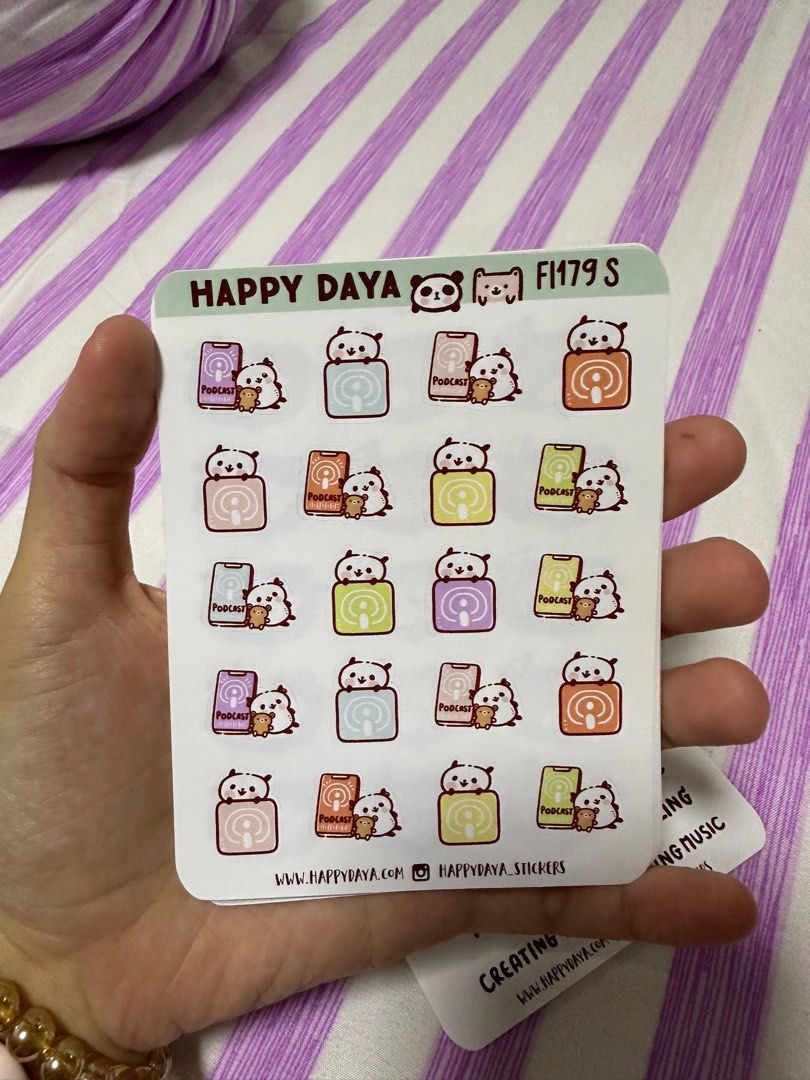 HAPPY DAYA STICKERS, Hobbies & Toys, Stationery & Craft, Other ...