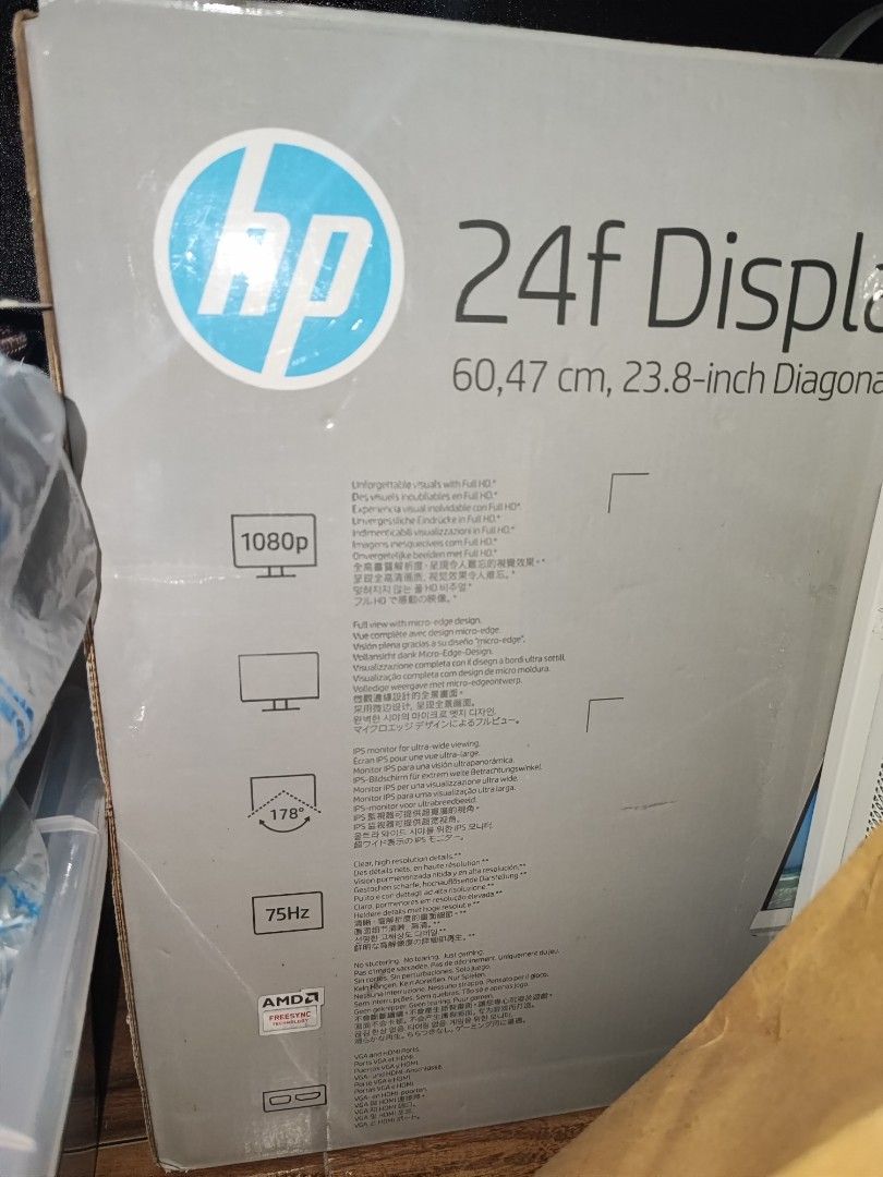 HP Monitor 24f display, Computers & Tech, Parts & Accessories, Monitor ...