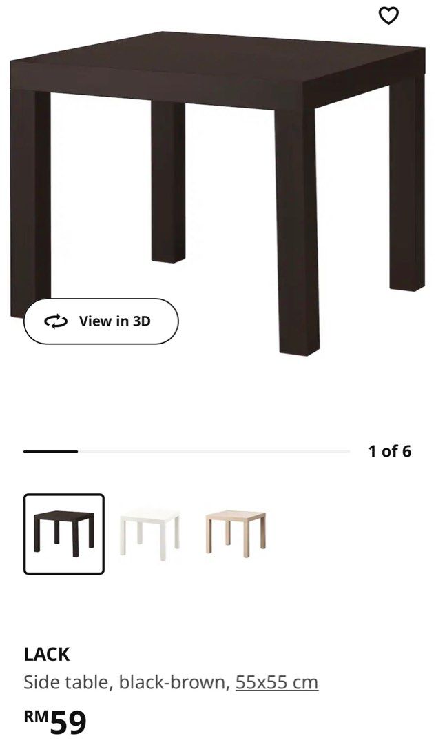 IKEA LACK Preloved - Coffee table/Side table, Furniture & Home Living ...