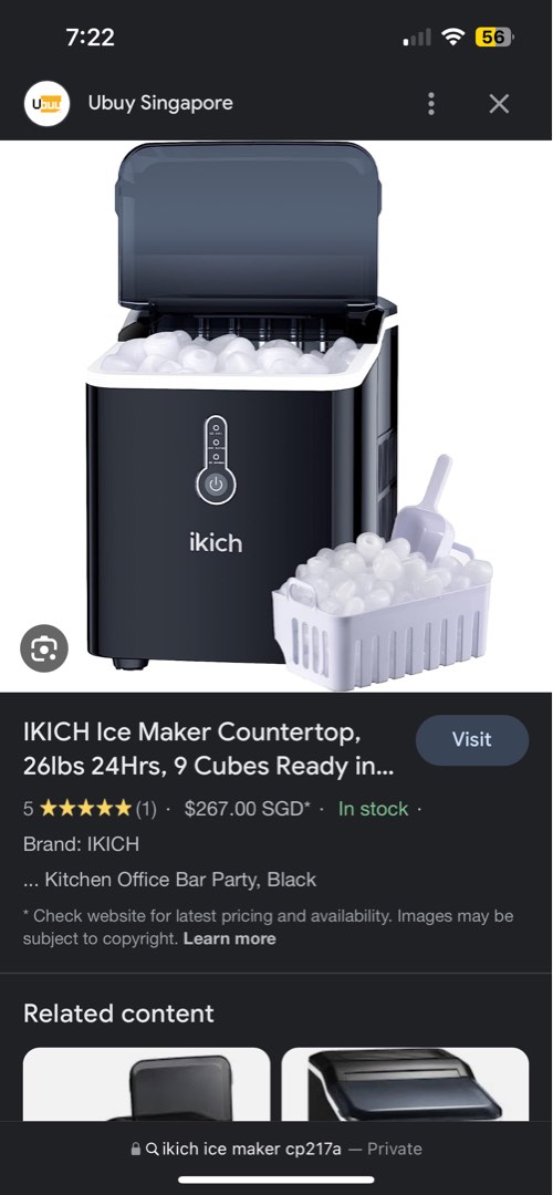 IKICH ICE maker CP217a, Everything Else on Carousell