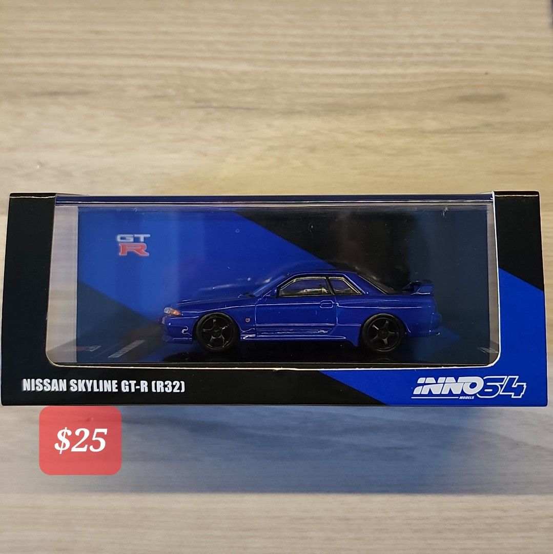 Inno64 Nissan Skyline GTR R32 Blue 1/64 JDM not tomica mini gt tarmac ...