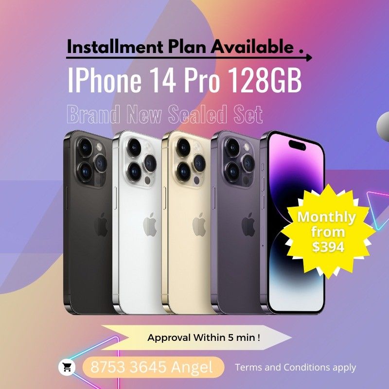 (Installment) IPhone 14 Pro 128GB Brand New ., Mobile Phones & Gadgets ...