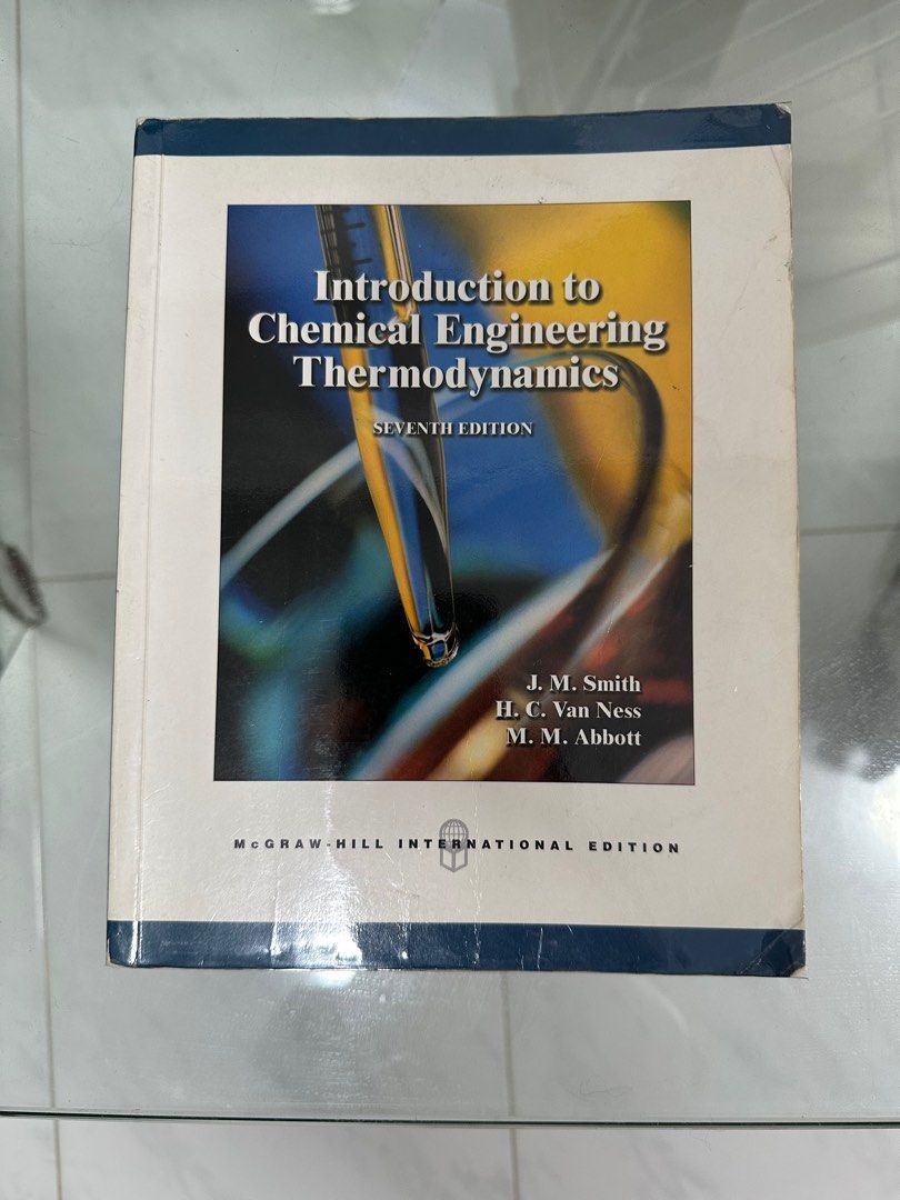 Introduction to Chemical Engineering Thermodynamics, Hobbies & Toys ...