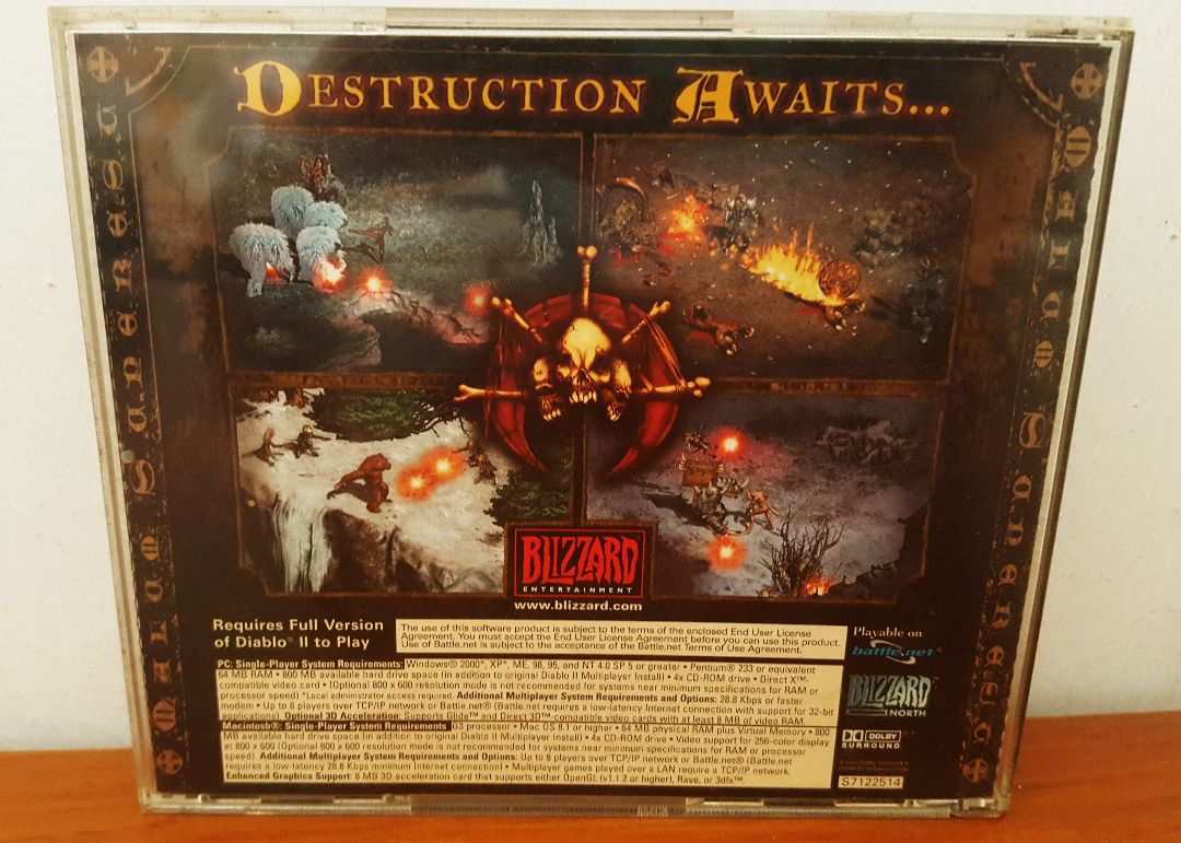 Item 1, Used Diablo II, $18. Item 2, Used Diablo 2 Expansion Set - Lord ...