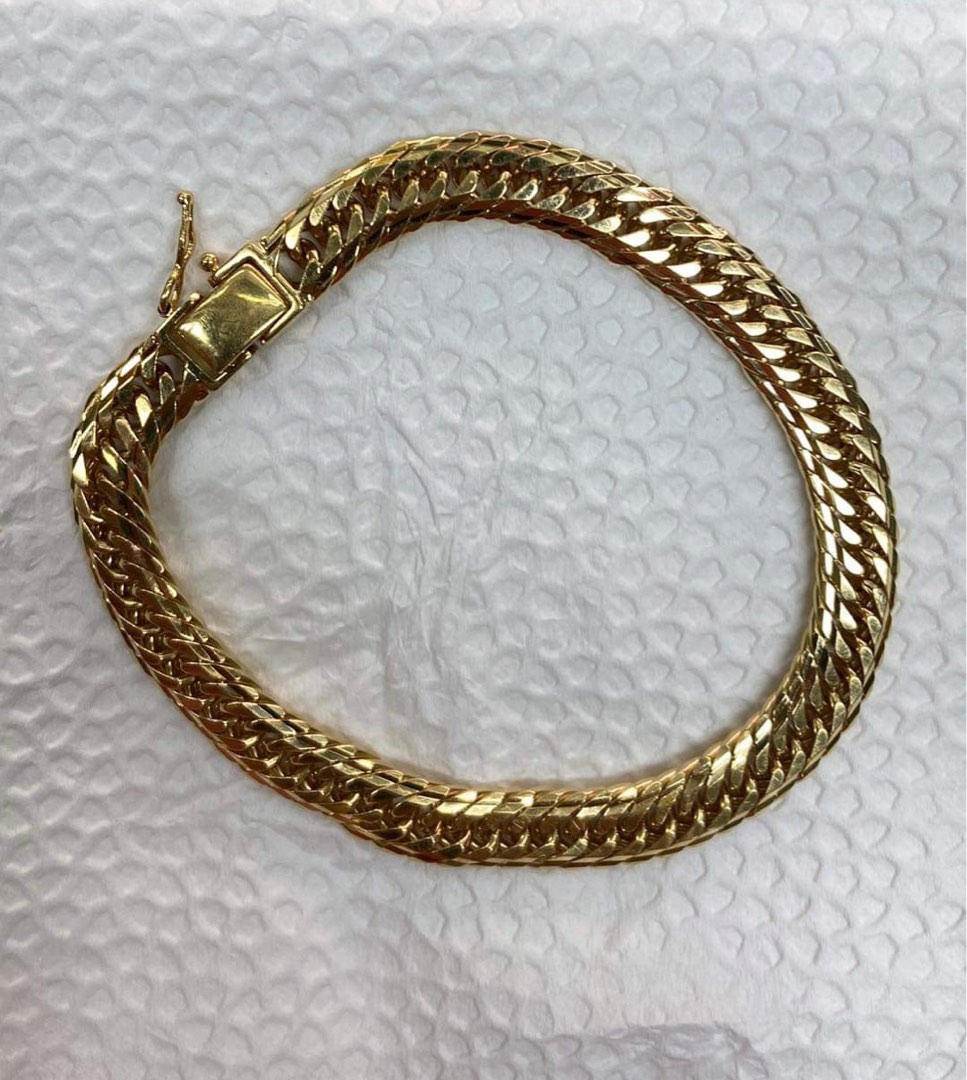 Japan Gold K18 Mcut bracelet on Carousell