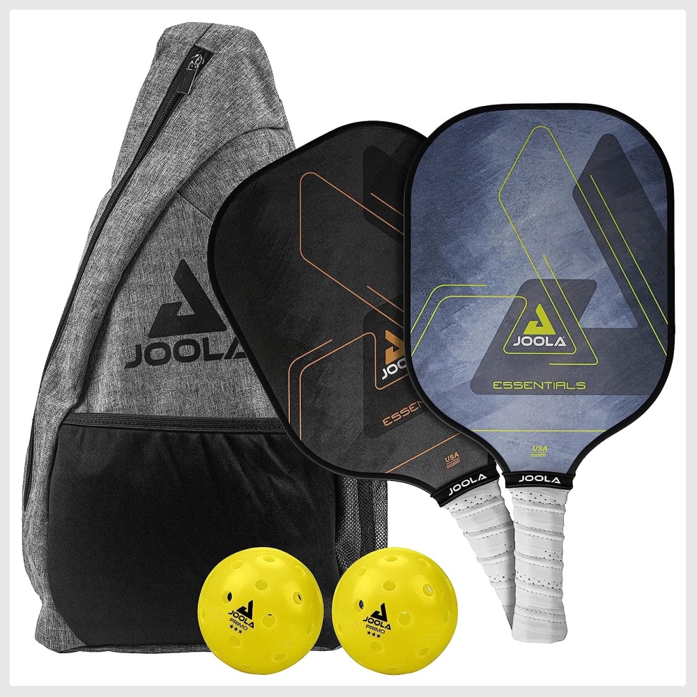 JOOLA Essentials Pickleball Paddles Set with Reinforced Fiberglass ...