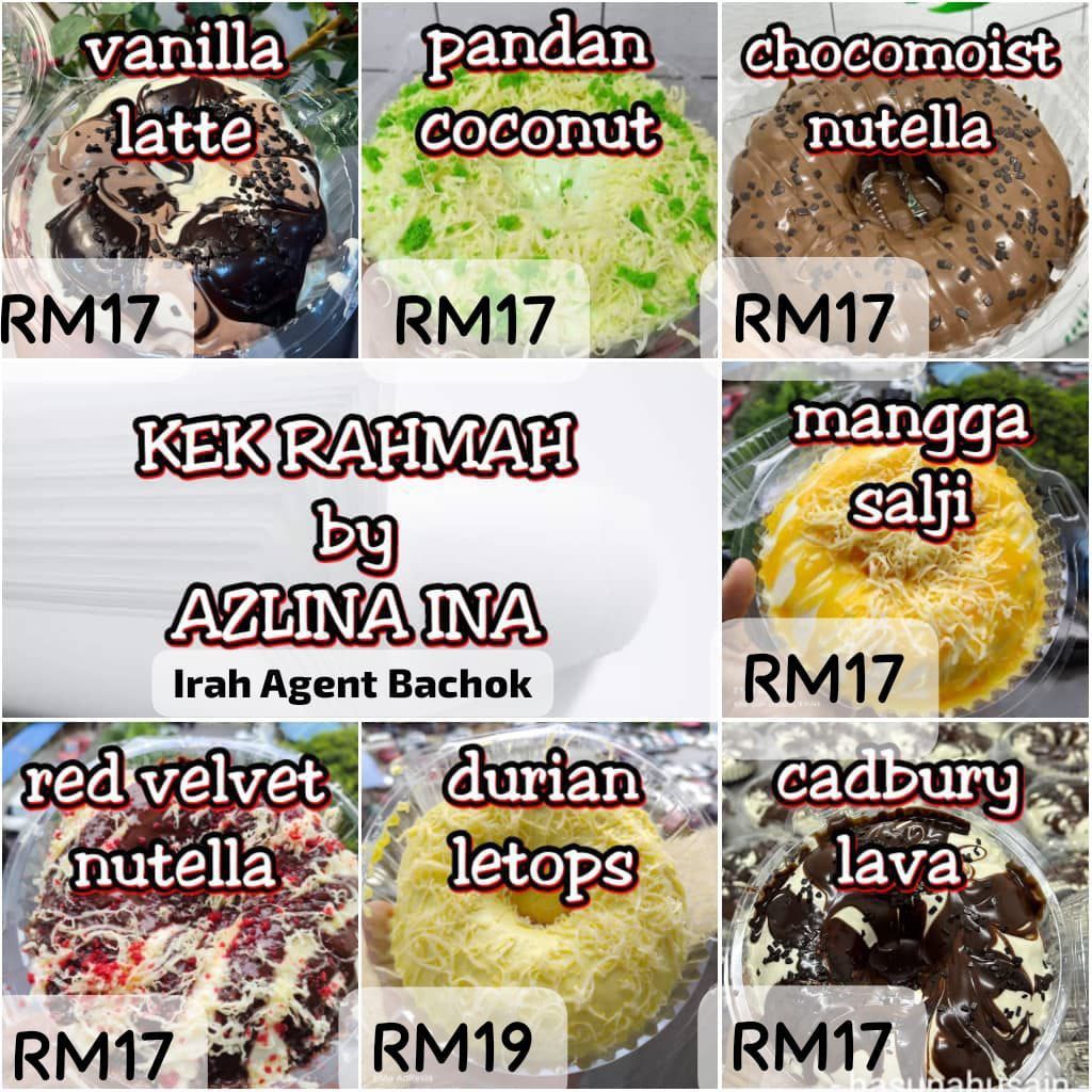 Kek Azlina Ina Kek Cheese Kek Red Velvet Cheese Durian Mangga Vanilla ...