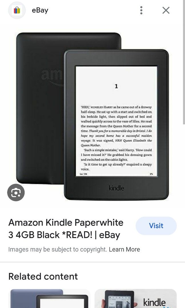 Kindle Paperwhite 3 4gb black on Carousell