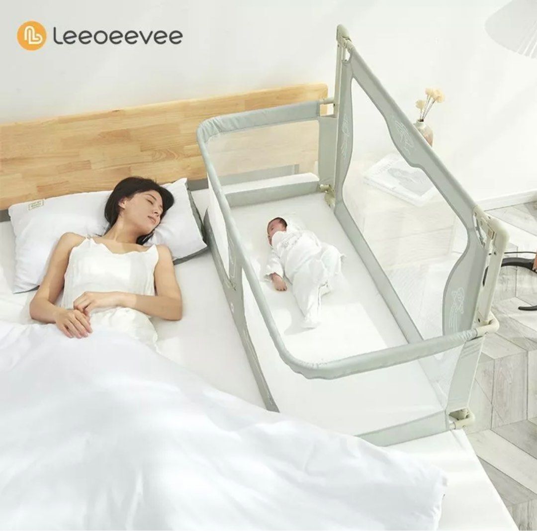 Leeoeevee baby cot co-sleep rail, Babies & Kids, Baby Nursery & Kids ...