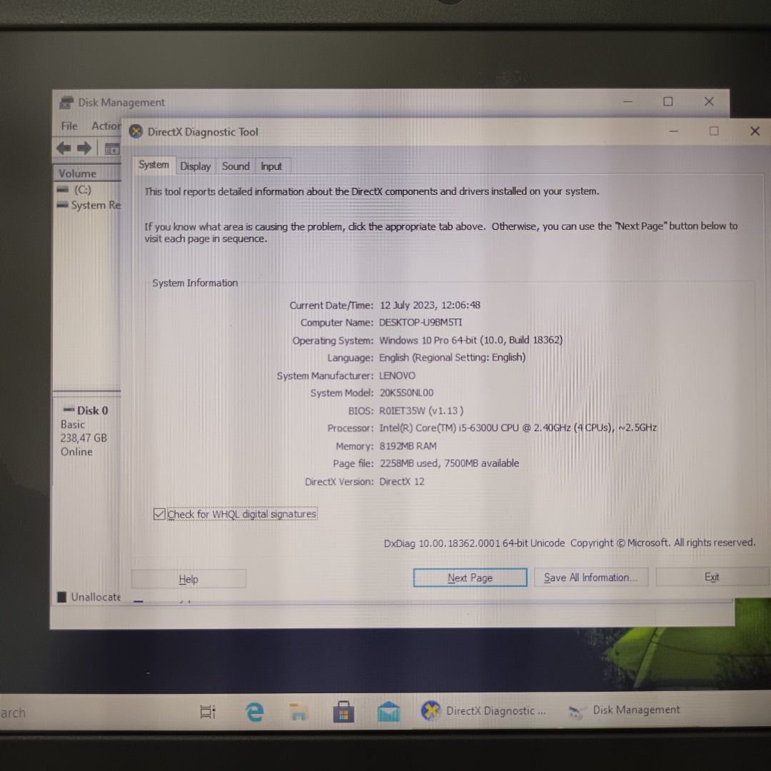 Lenovo Thinkpad X270 Keyboard Backlit Ram 8gb Ssd 256gb Mulus no minus ...
