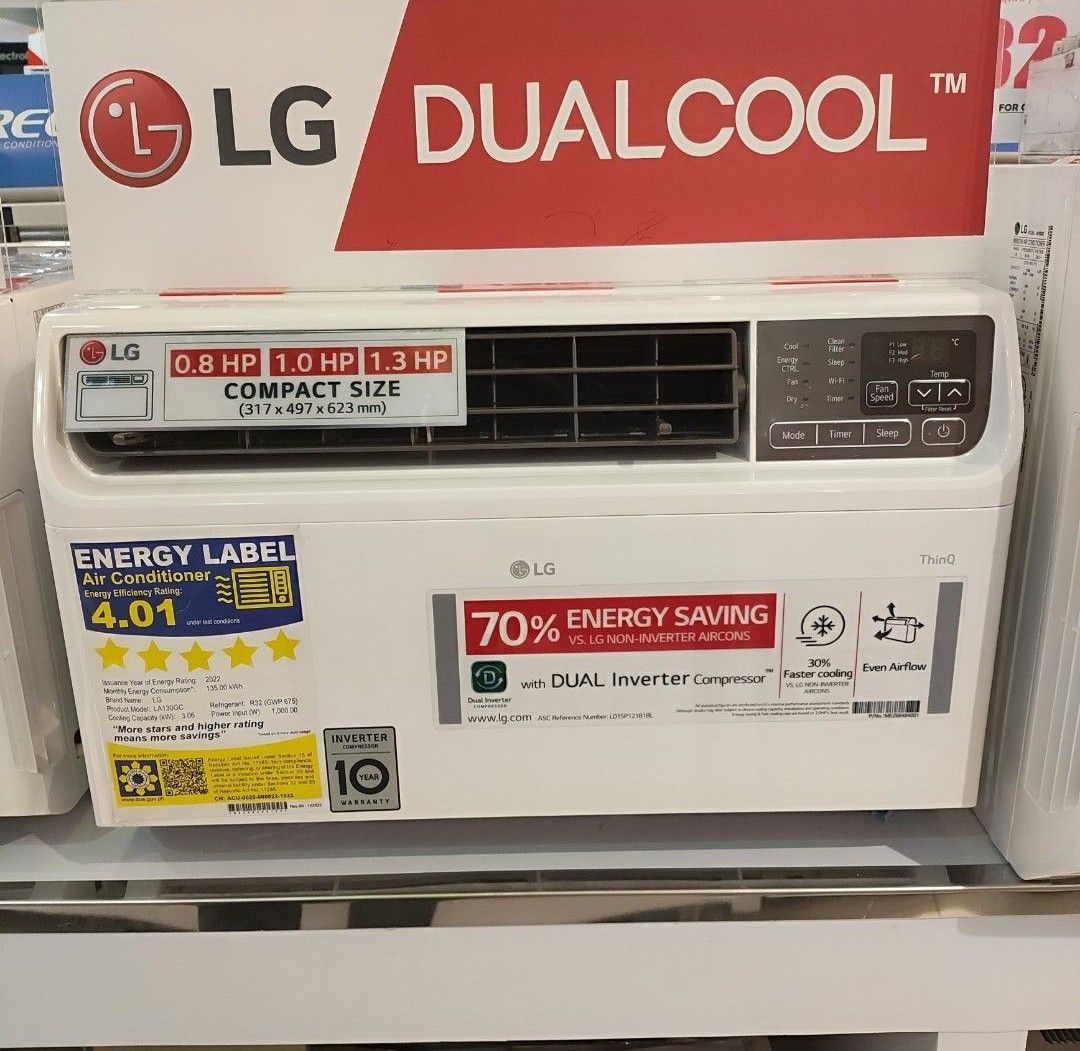Lg Dual Inverter Window Type Aircon, TV & Home Appliances, Air ...
