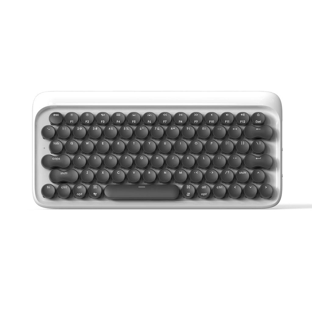 Lofree DOT Typewriter Inspired Pure White Bluetooth Mechanical Keyboard ...