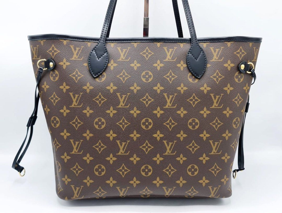 L.V. Monogram World Tour Neverfull MM With Pouch, Luxury, Bags ...