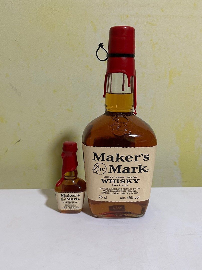 Maker's Mark Kentucky Bourbon Whisky (750ml + 50ml), Food & Drinks ...