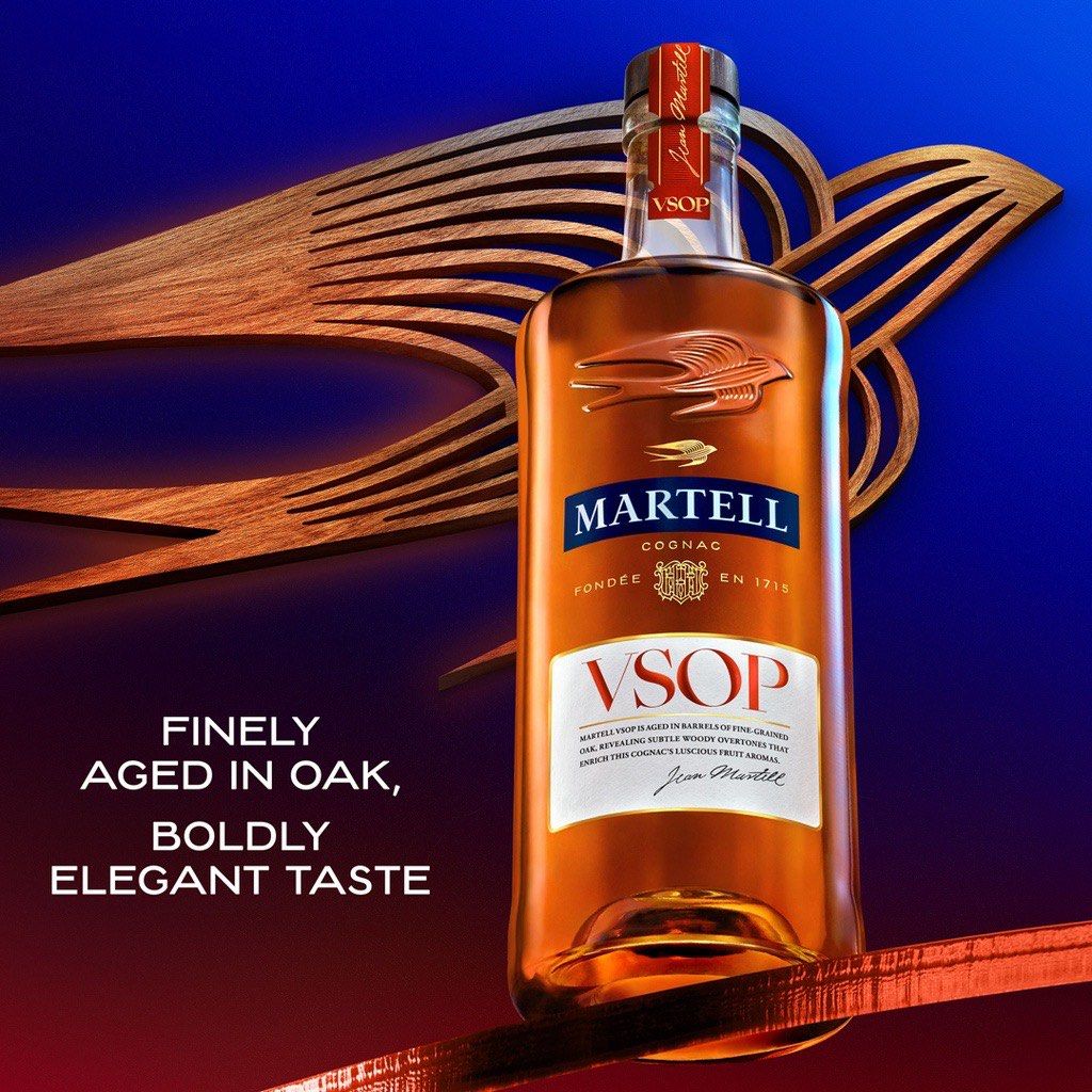 Martell VSOP 1 Litre - Cognac France Red Barrels , Food & Drinks, Alcoholic Beverages on Carousell