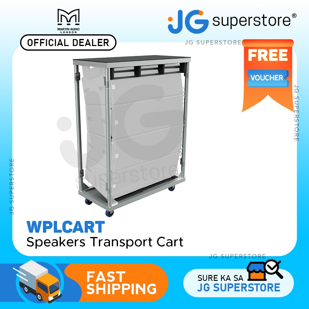 Martin Audio 4-Wheel Dolly Transport Cart with Brakes, 312kg Weight ...