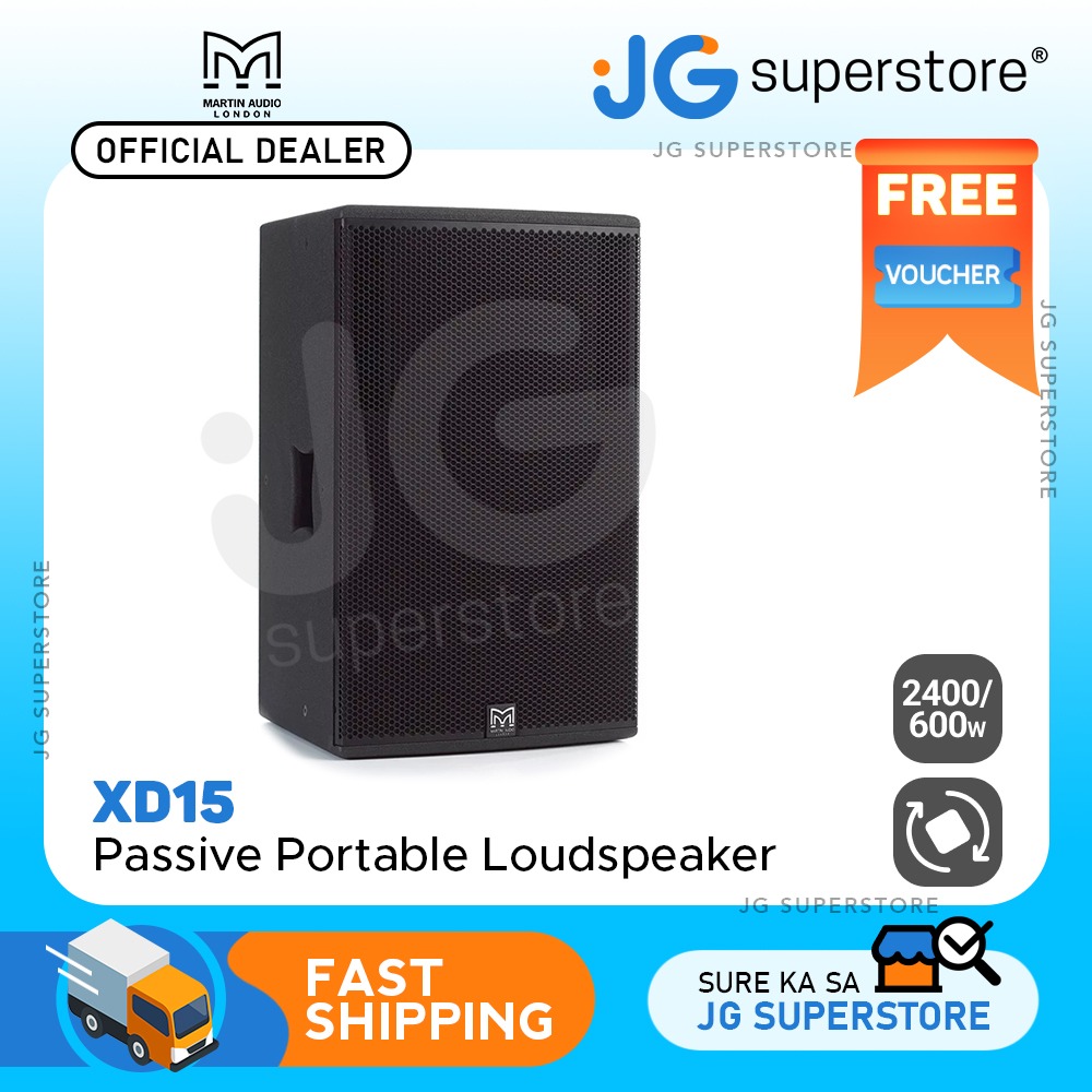 Martin Audio XD15 2400W/600W 15" 2-Way Passive High Performance ...