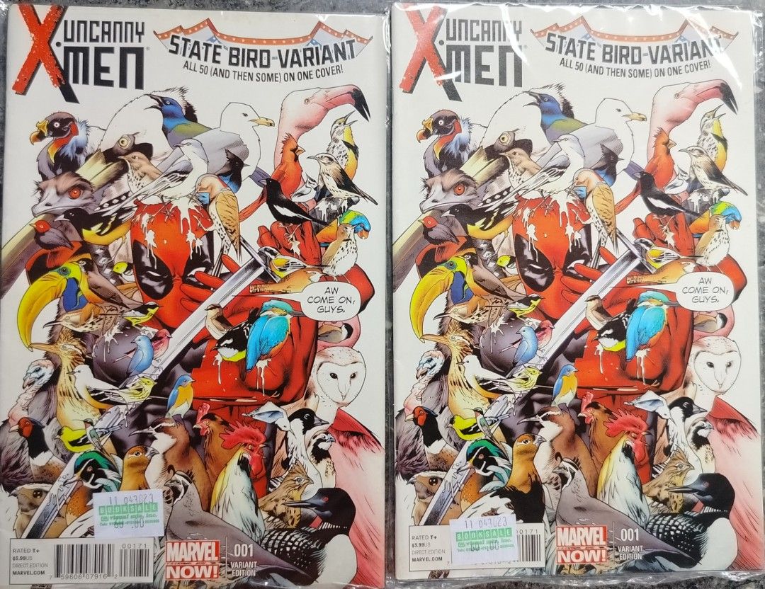Marvel UNCANNY X-MEN #1 Rare! Deadpool STATE BIRD Variant Cover - high ...