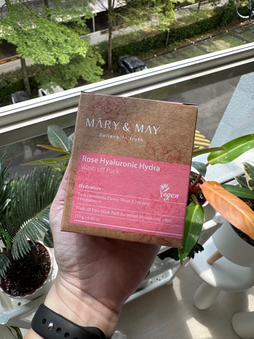 Mary & May Rose Hyaluronic Hydra Wash off pack 125g, Beauty & Personal ...